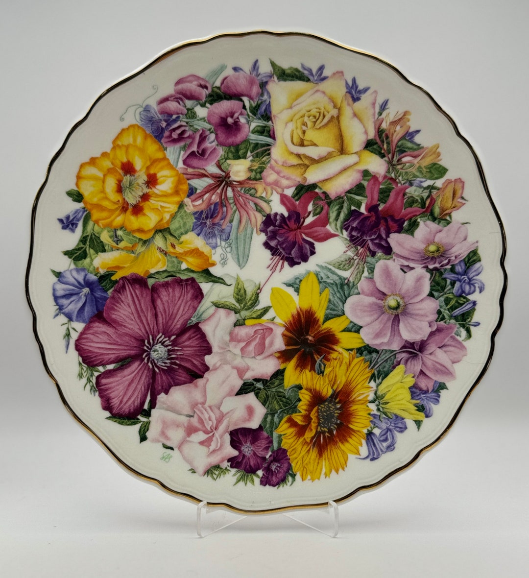 Royal Albert birthday Bouquet Bone China Plate by Sara Anne Schofield ...