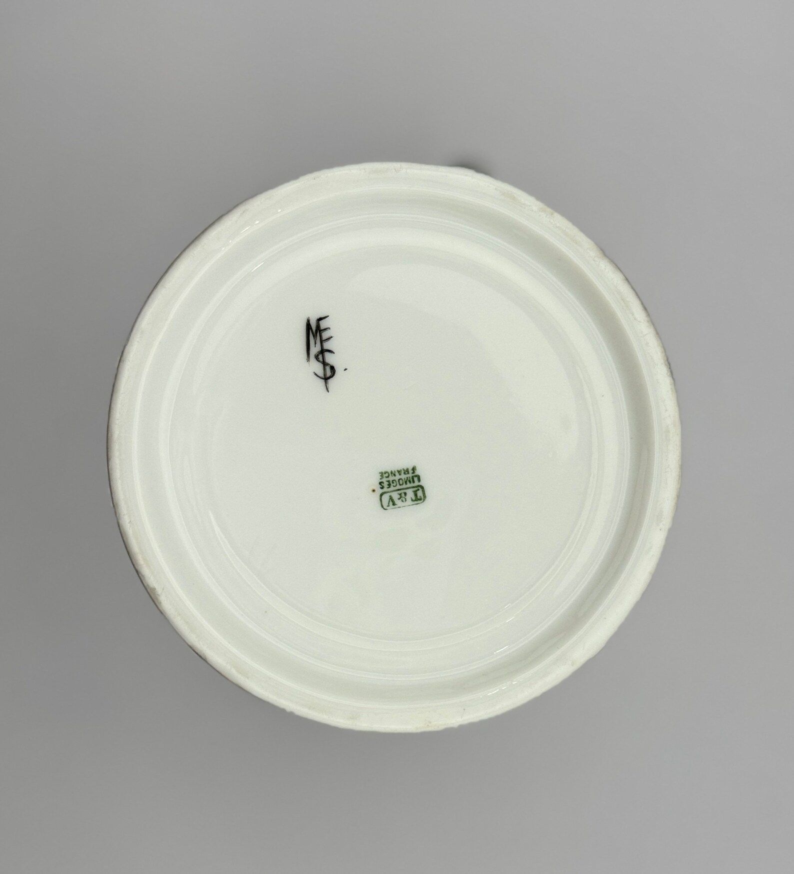 T&V Limoges France Hand-painted Mug With Two Birds and Grape Design ...