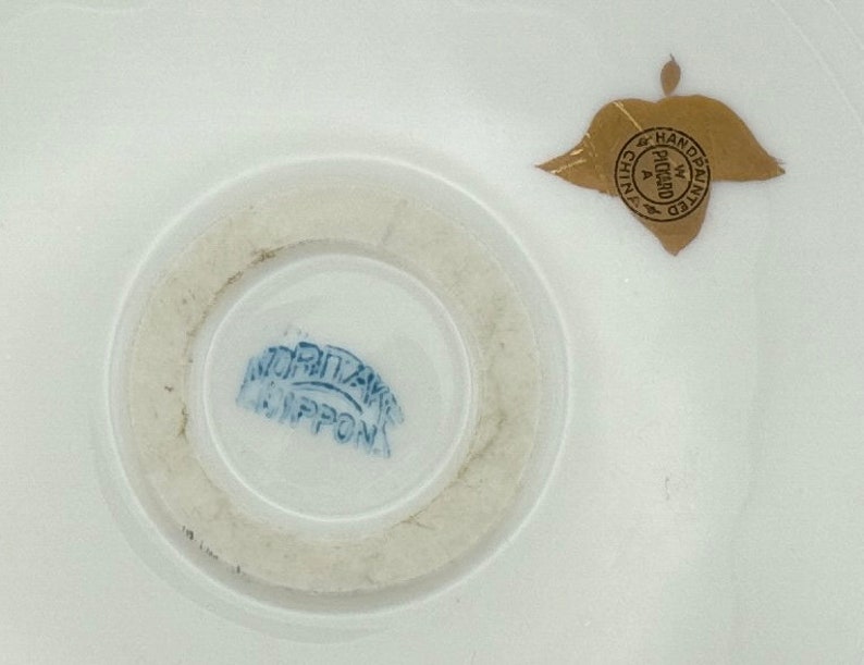 Stunning Noritake Nippon Hand-painted Floral & Gold Cake Plate - Etsy