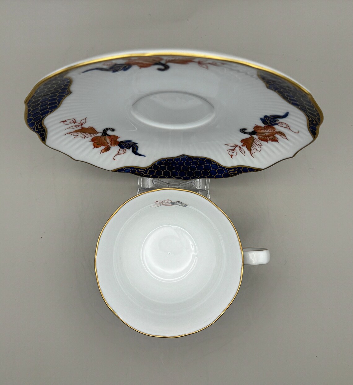 Royal Dahlia by Taste Setter Collection Hand Painted Teacup and Saucer ...