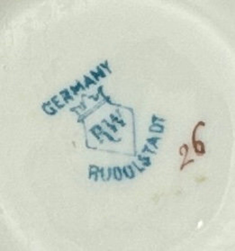 Antique Rudolstadt Hand-painted Porcelain Creamer With Floral Design ...