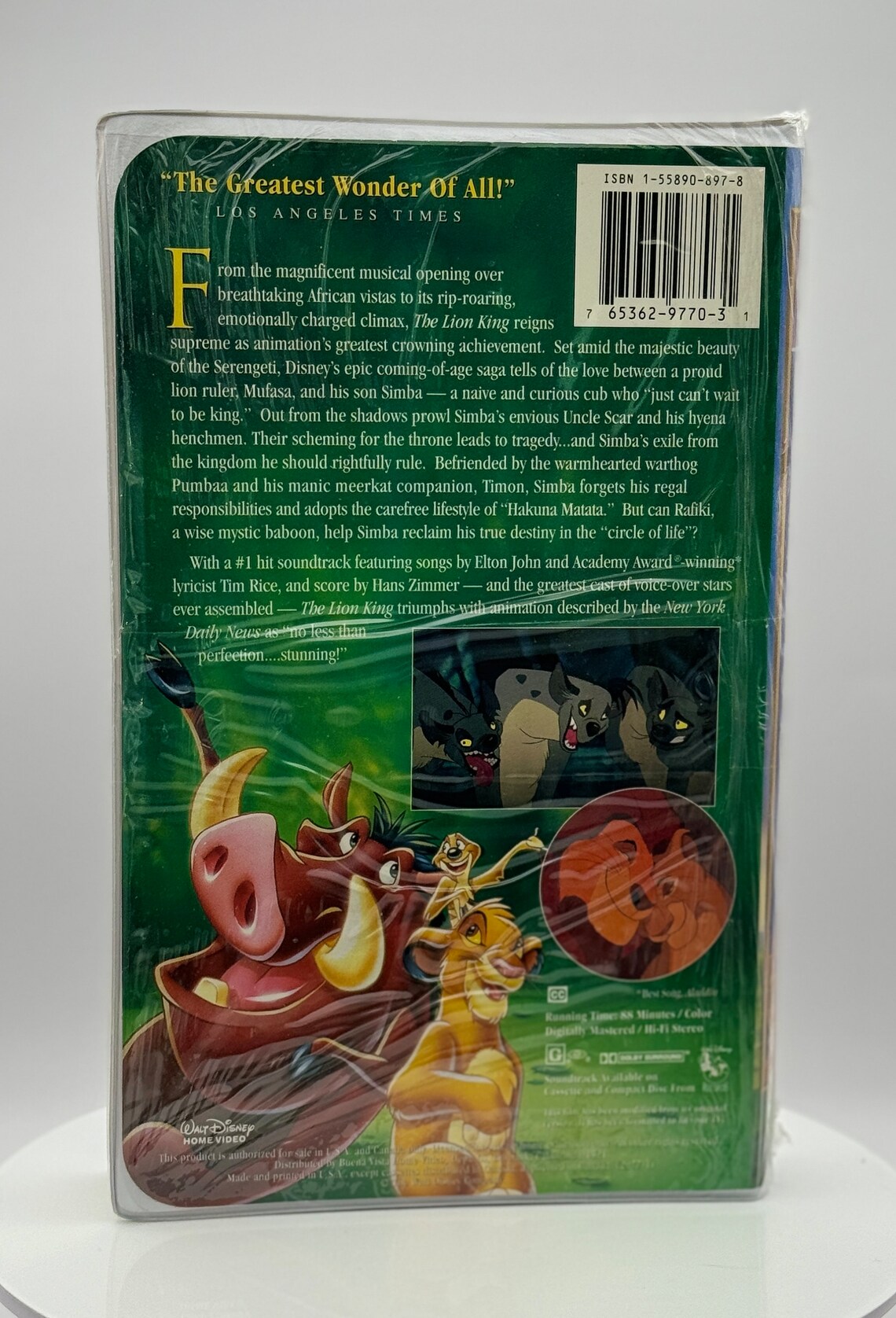 Rare Disney Lion King Masterpiece Collection VHS (factory Sealed) - Etsy