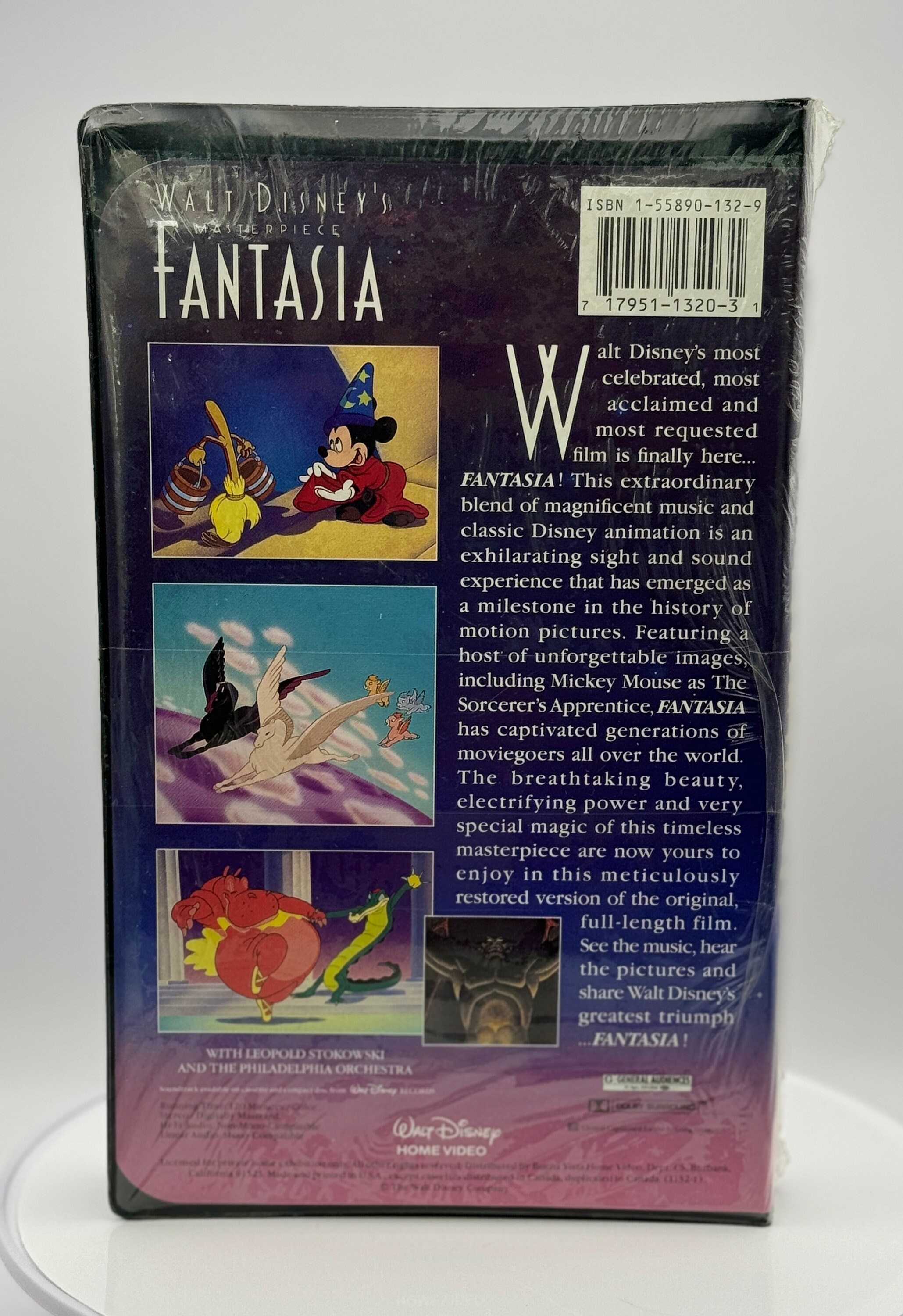 Walt Disney Masterpiece Fantasia VHS (factory Sealed) - Etsy