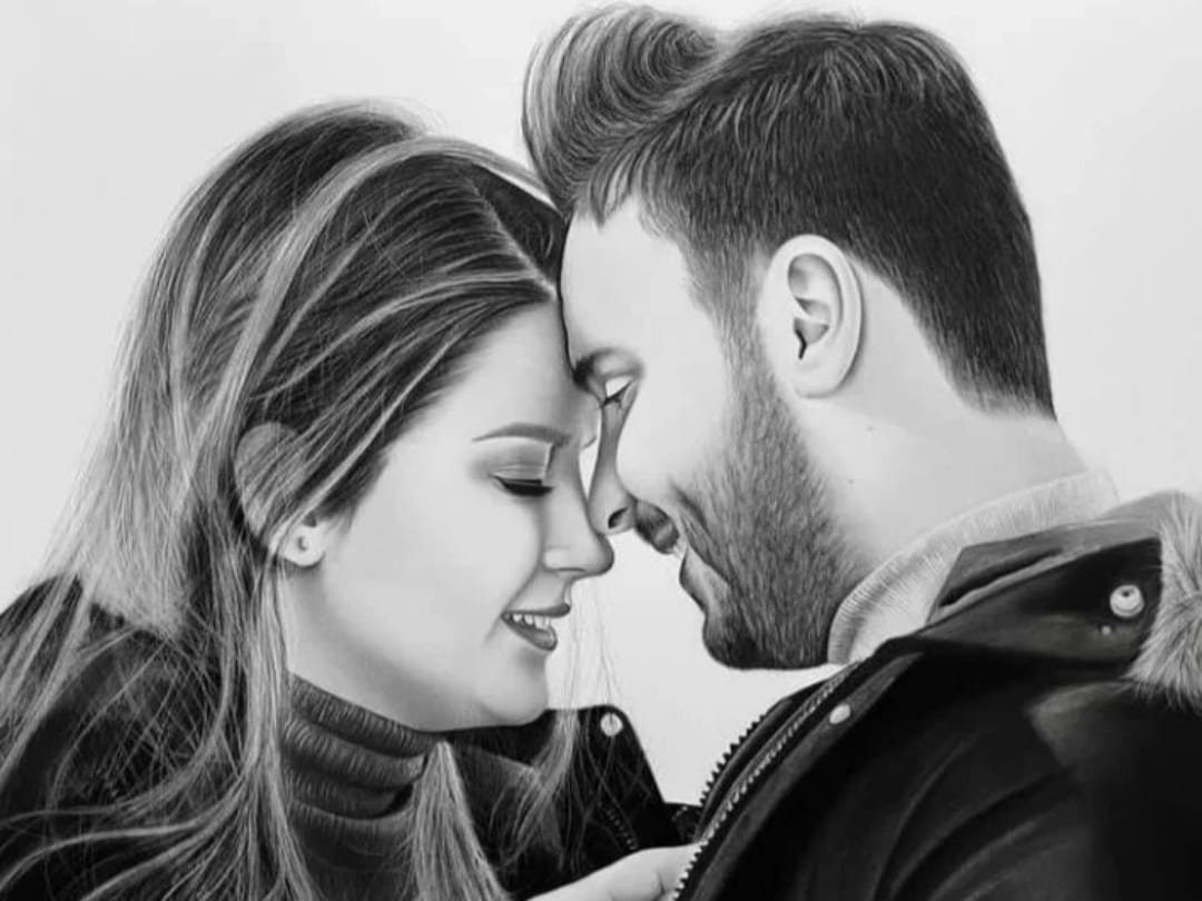 Personalized Portrait, Portrait Sketch From Photo, Custom Hand Drawn ...