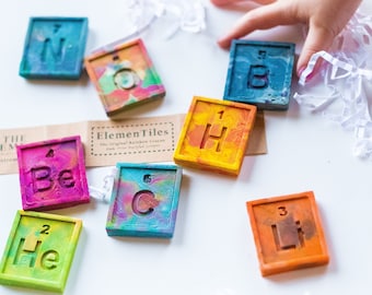 Scientist Crayons Table of Elements CRAYON Gift Set Teacher | Etsy