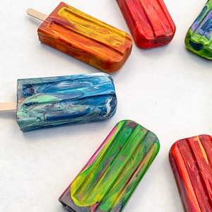 Popsicle Crayon Favors, Summer Party Favors for Kids, Individual ...