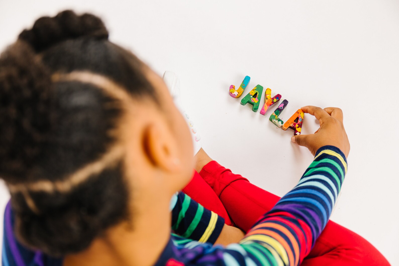 Kids NAME Crayons Crayon Name Set Custom Alphabet Name | Etsy