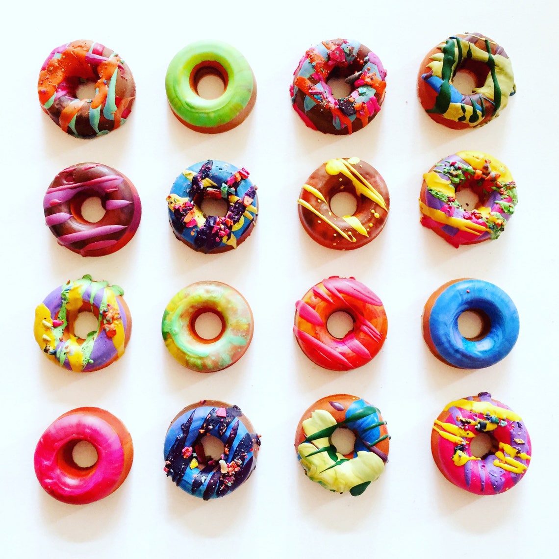 Kids Stocking Stuffer DONUT Crayon Gift Set Mini Donut - Etsy