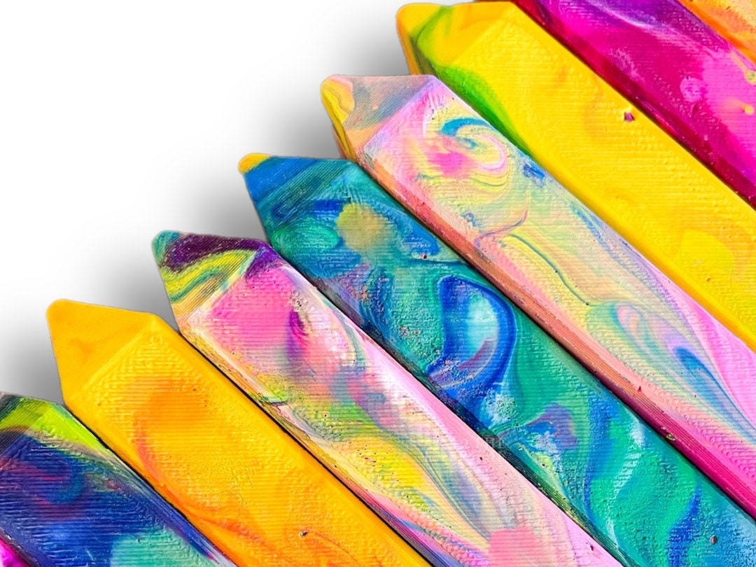 Crayon Gift for Back to School, Rainbow Crayon Stix®, Set of 4 Crayons ...