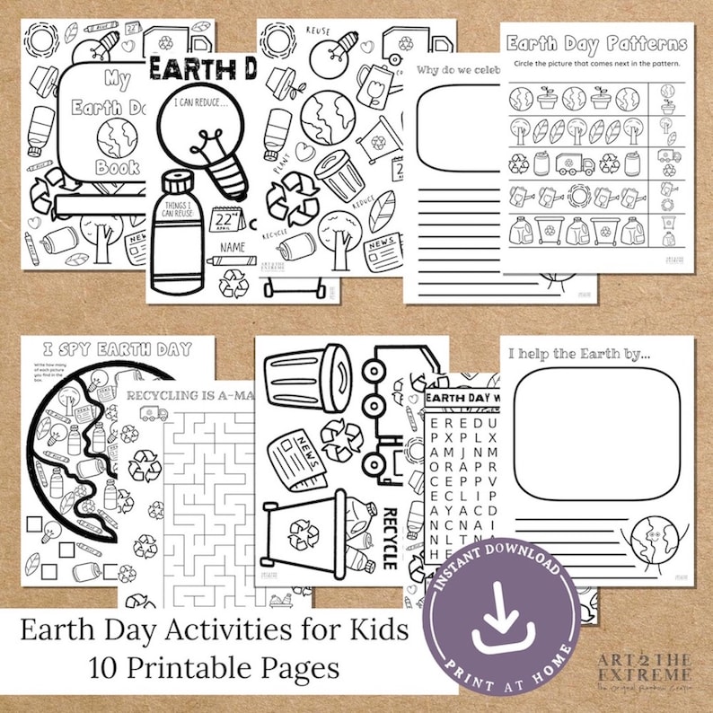 Earth Day Activities for Kids Earth Day Printable Activity | Etsy