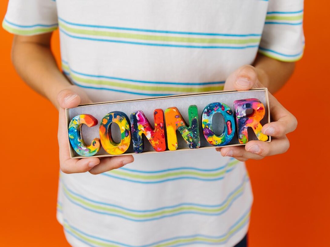 Personalized Crayons for Children - Custom Name Crayons in a Gift Box ...