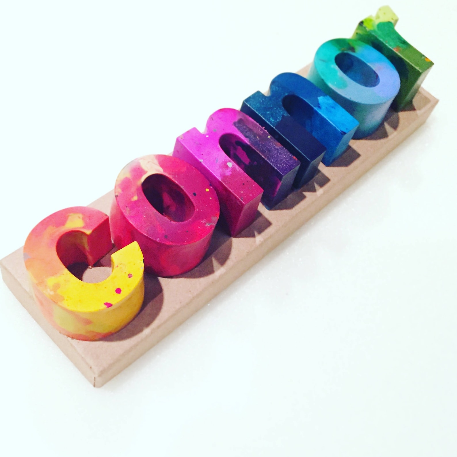 LOWERCASE Crayon Letters - Individual Lowercase Original Rainbow Crayon ...