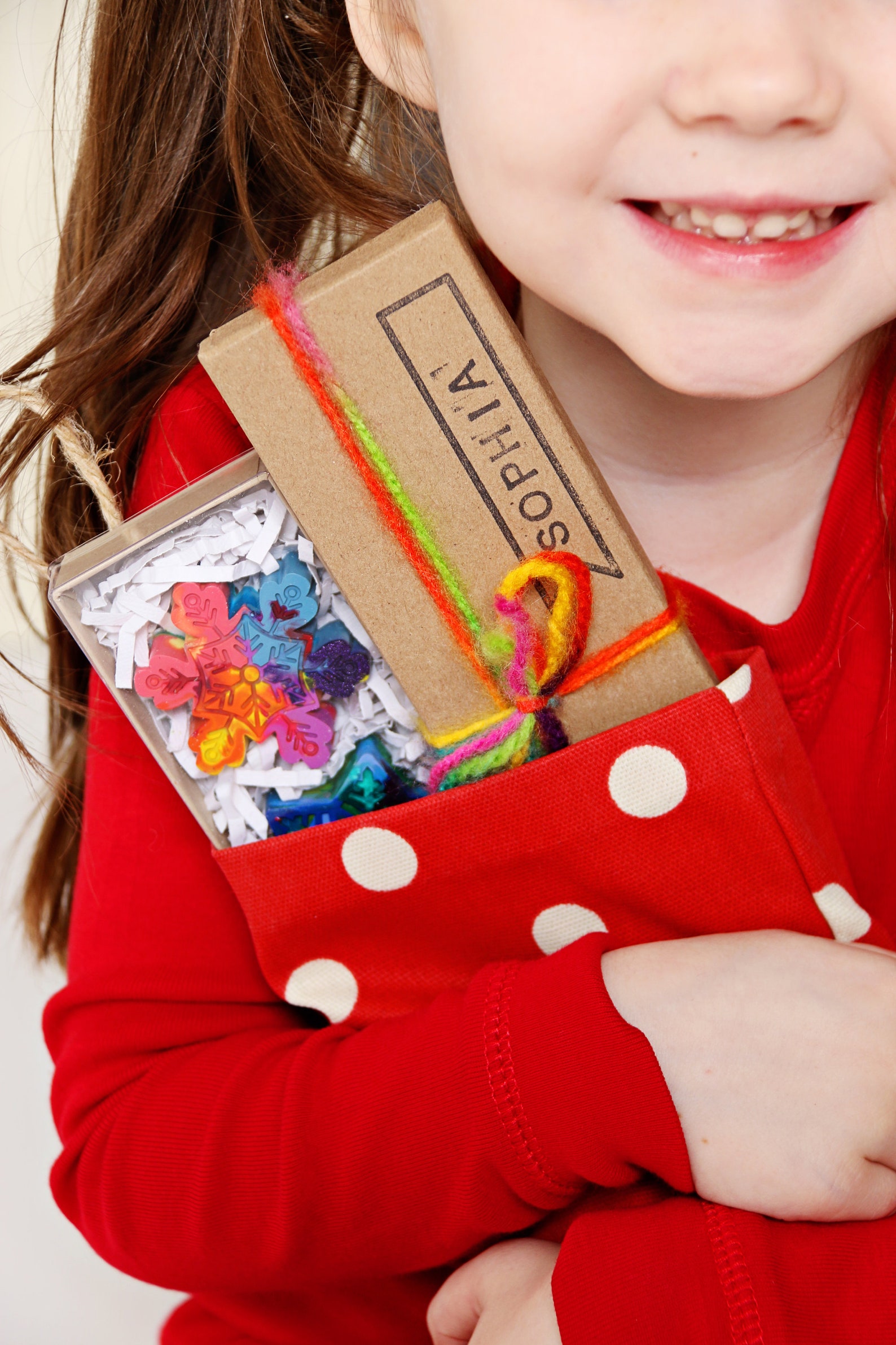 Snowflake Rainbow Crayons Set of 4 Snowflake Original - Etsy