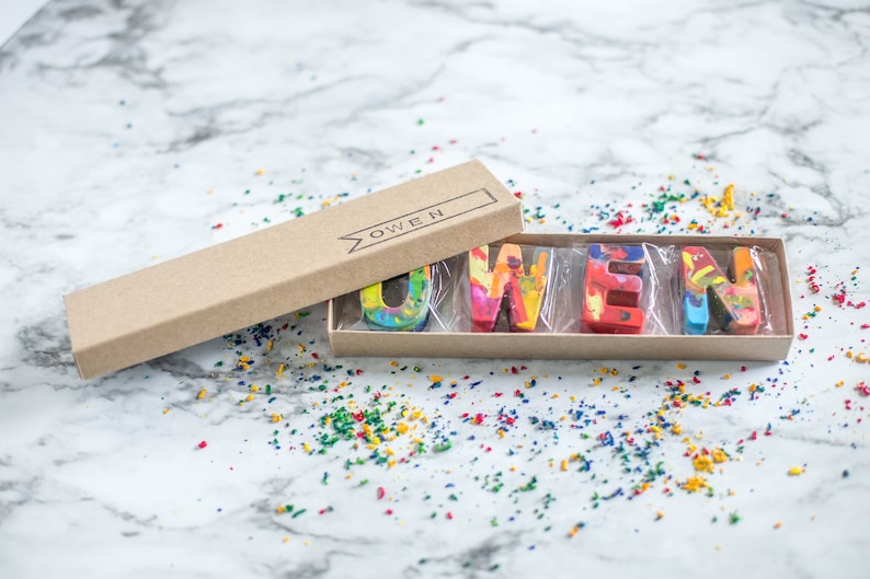 Rainbow Crayon NAME Crayons Personalized Crayon Set for Kids - Etsy
