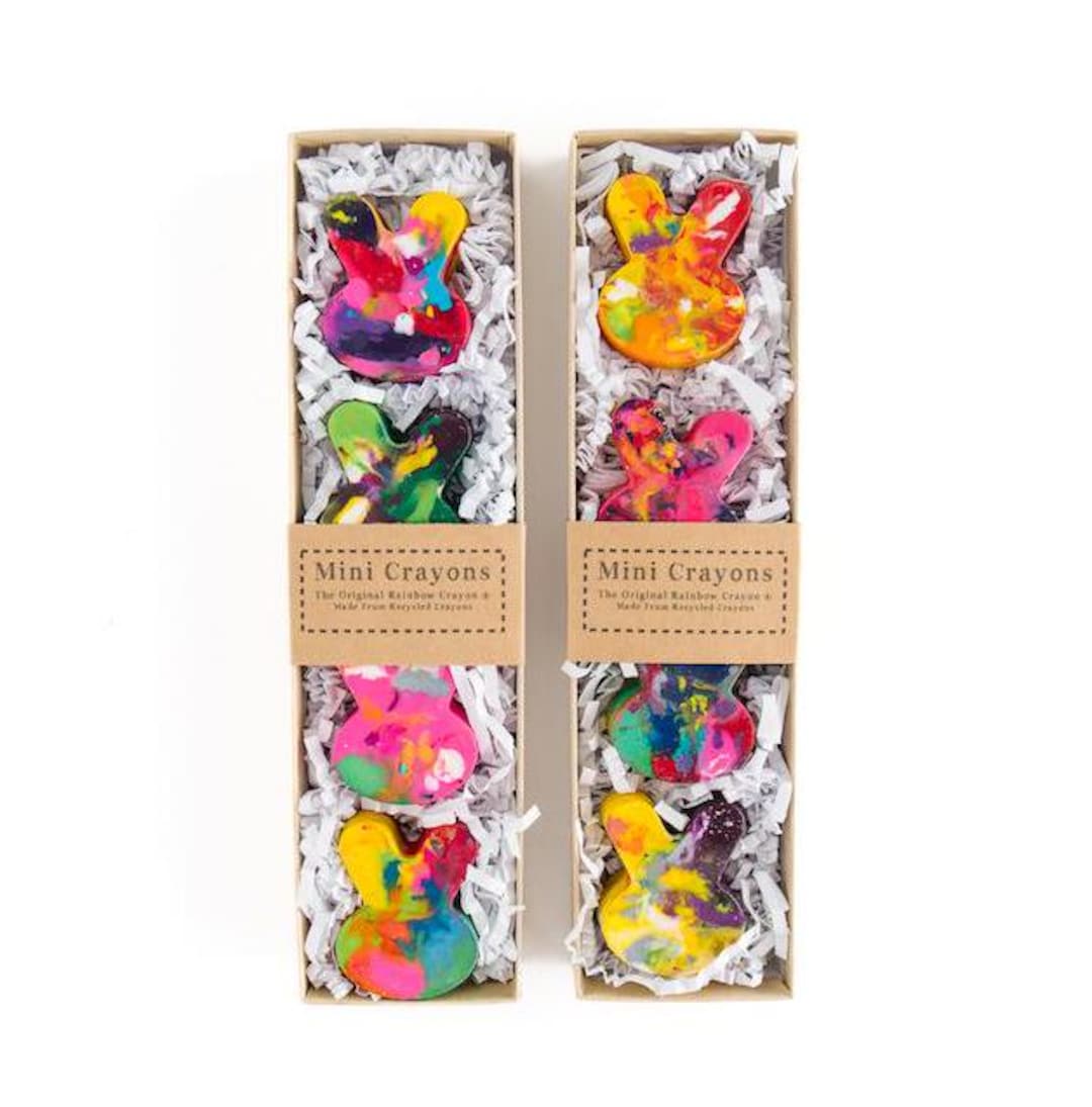 Handmade Easter Bunny Crayons: Rainbow Crayon Gift Set - Etsy