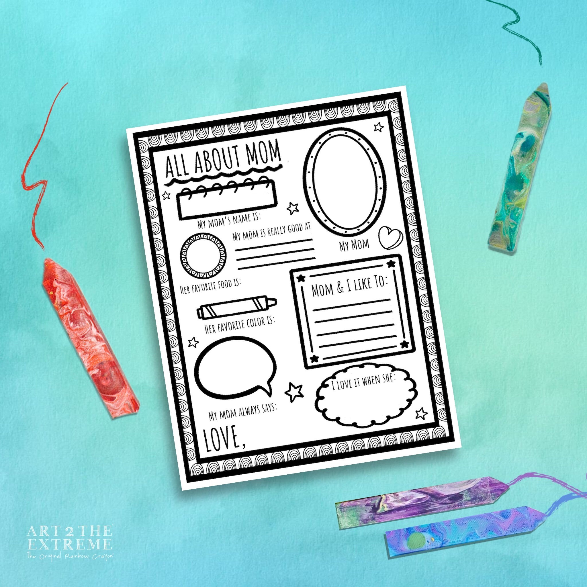 PRINTABLE Coloring Card for Mom Mom Birthday Gift Printable - Etsy