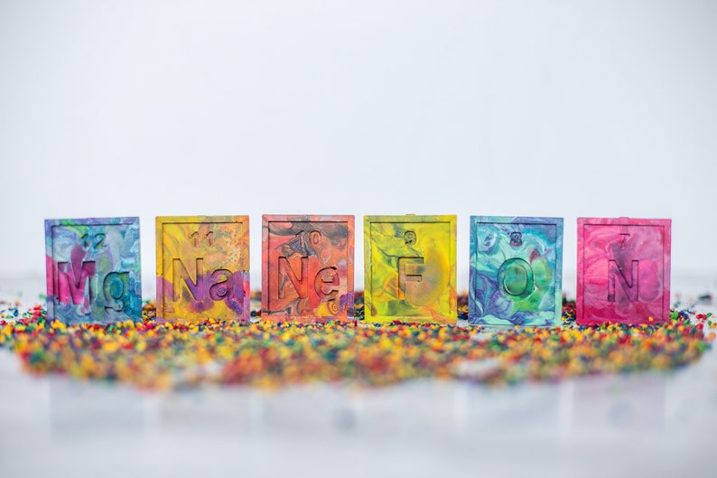 Table of Elements CRAYON Gift Set- Teacher Gift - Science Gift Crayon ...