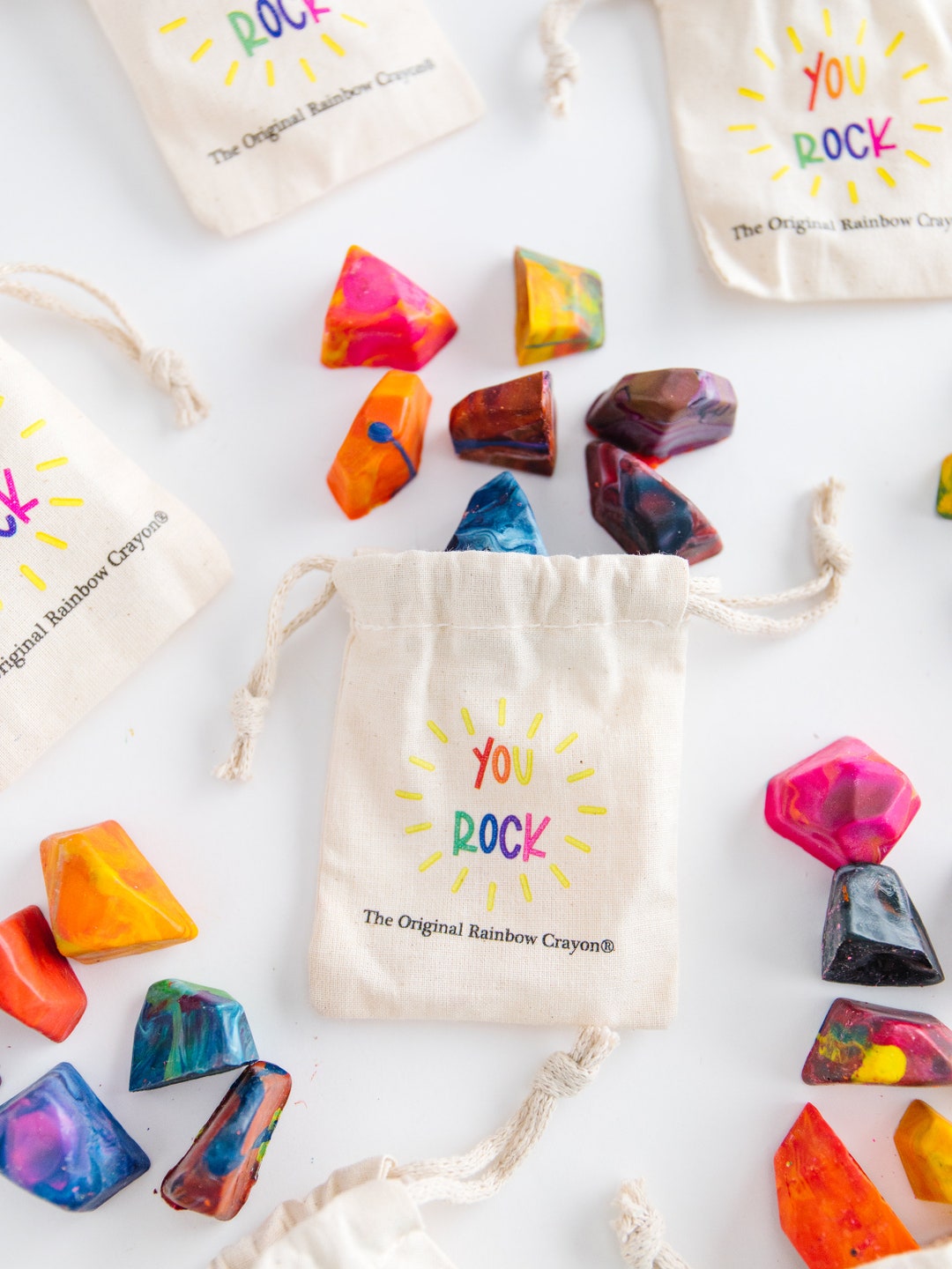 Classroom Gift Party Favors for Kids, Bulk Rainbow Rock Original ...