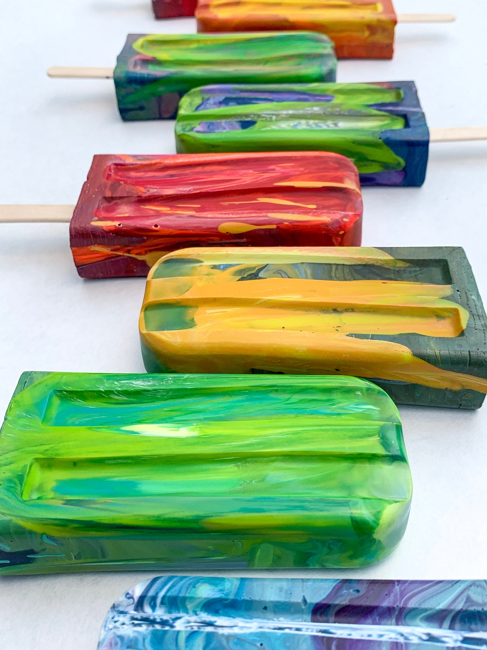 Popsicle Crayon Favors, Summer Party Favors for Kids, Individual ...