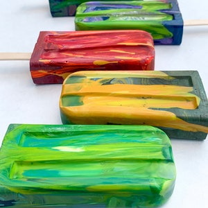 Popsicle Crayon Favors, Summer Party Favors for Kids, Individual ...