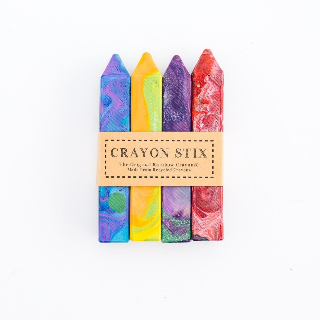 Oversized Rainbow Crayon Stix Set of 4| Kids Stocking Stuffer ...