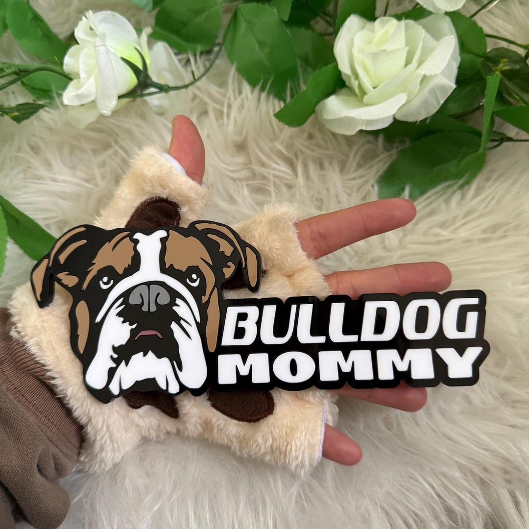English Bulldog Car/truck Badge Emblem bulldog Mommy - Etsy