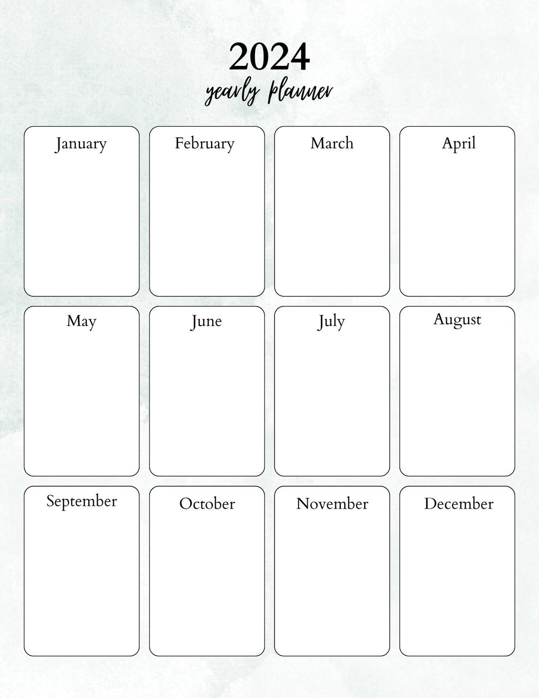 Yearly Digital Planner - Etsy
