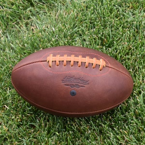 LEATHER HEAD Handsome Dan American Leather Football, Leather, Handmade ...