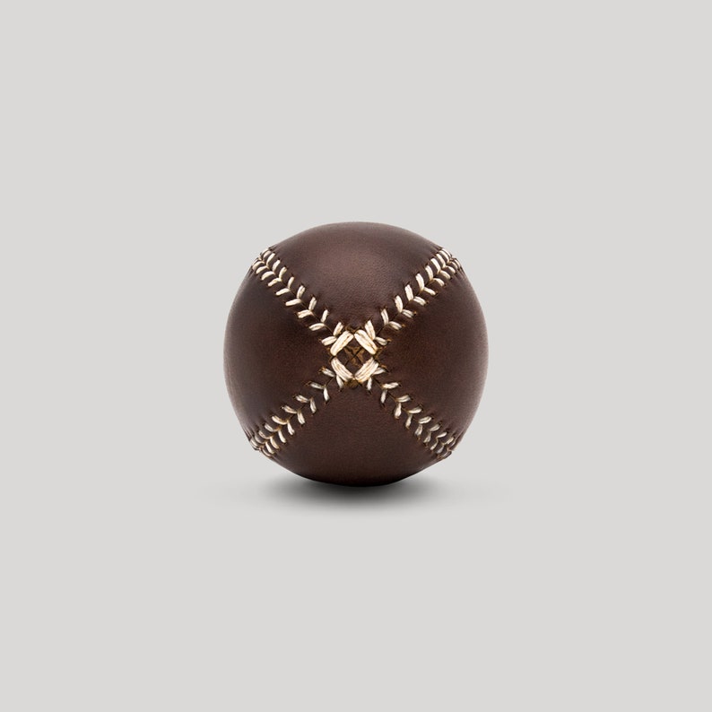LEMON BALL Lemon Peel Style Baseball Brown With White Stitches, Leather ...