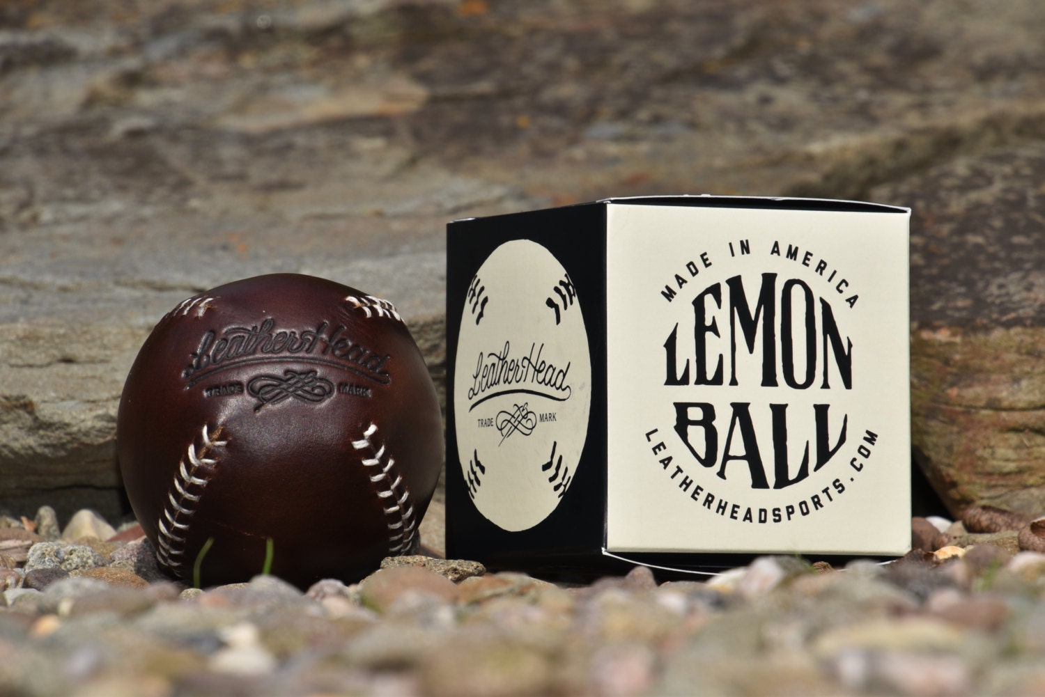 LEMON BALL Lemon Peel Style Baseball Brown With White Stitches, Leather ...