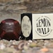 LEMON BALL Vintage Style Baseball, Brown Leather With Red Stitches ...