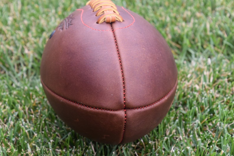 LEATHER HEAD Handsome Dan American Leather Football, Leather, Handmade ...
