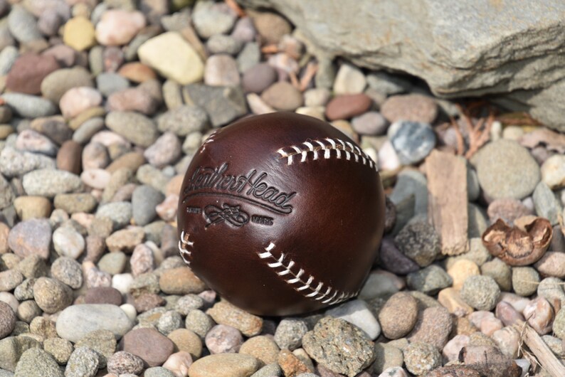 LEMON BALL Lemon Peel Style Baseball Brown With White Stitches, Leather ...