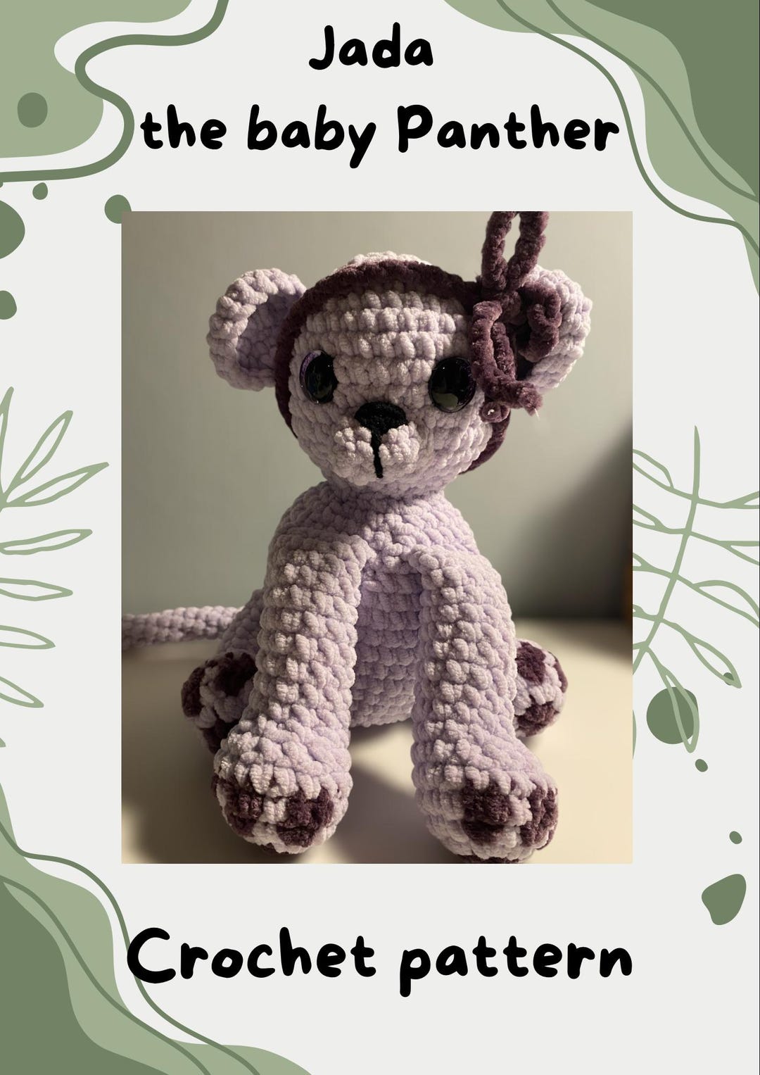 Jada the Baby Panther Crochet Pattern (digital Pattern) - Etsy