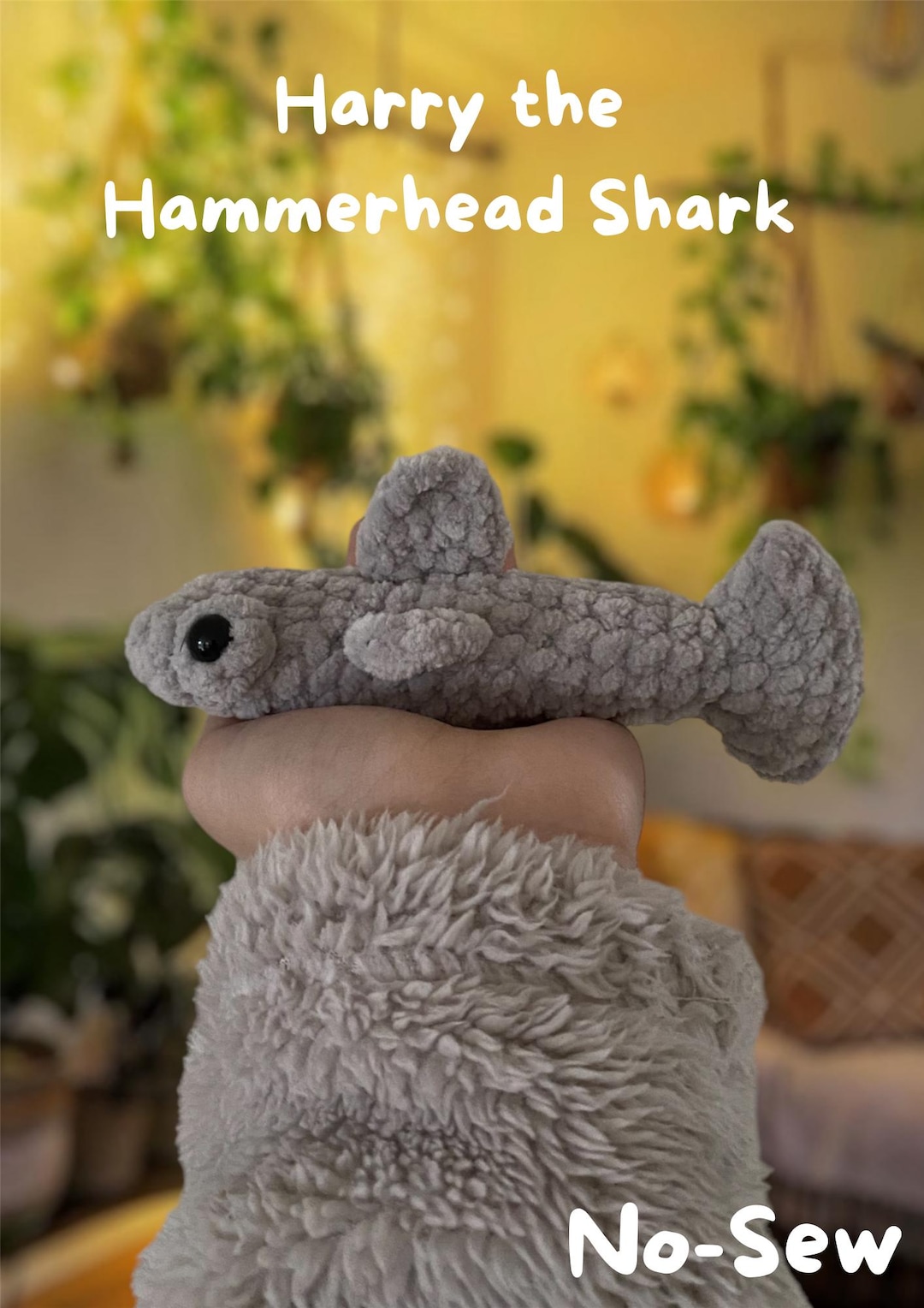 Harry the Hammerhead Shark NO-SEW Crochet Pattern (digital Pattern) - Etsy