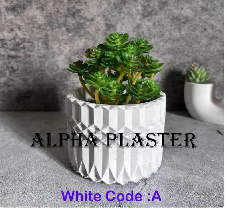 Planters Pot Plaster Container Craft /gypsum Craft/gypsum Container for ...