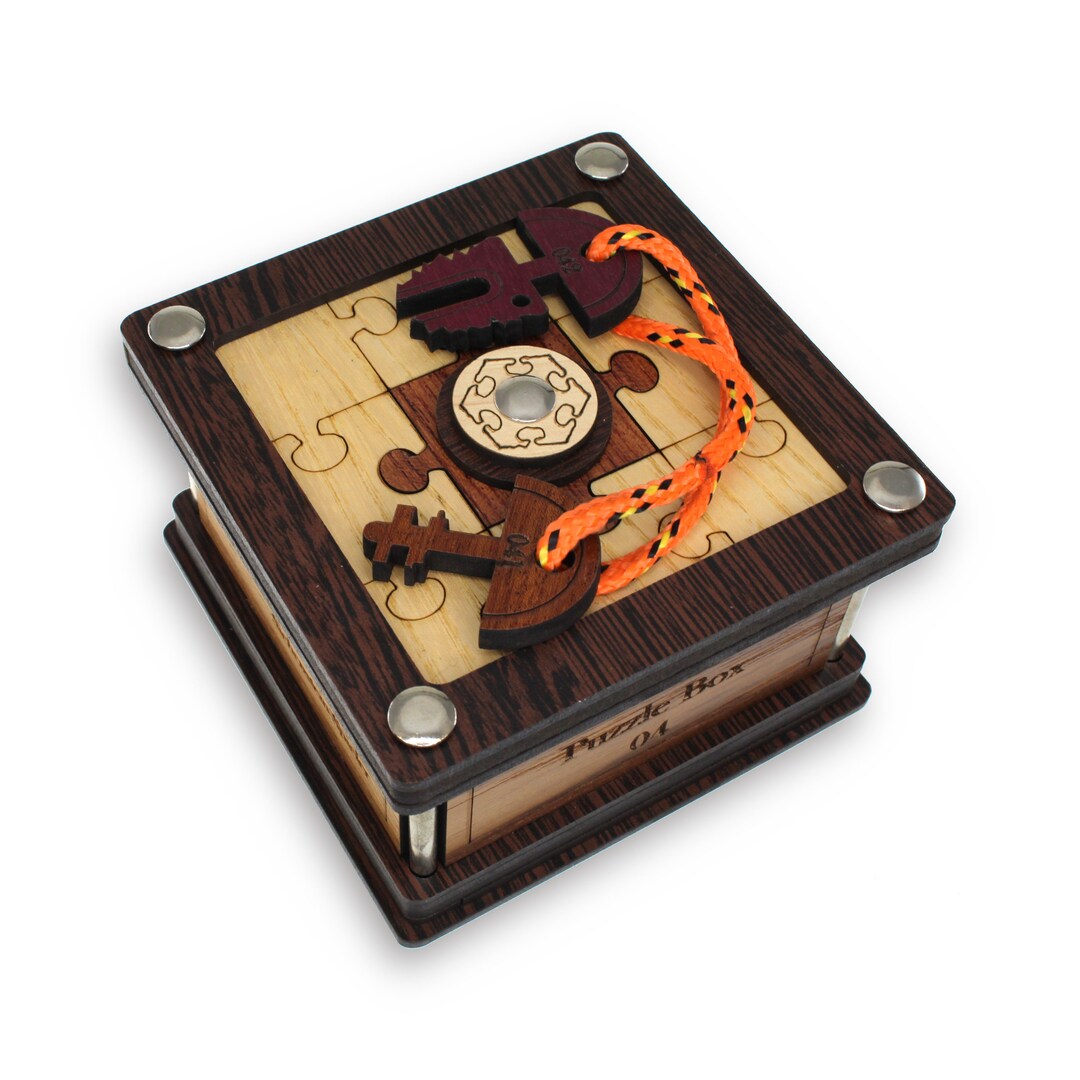 Puzzle Box 04 Wood Puzzle, Siebenstein-spiele, Wooden Puzzle, Brain Teaser, Game, Mechanical ...