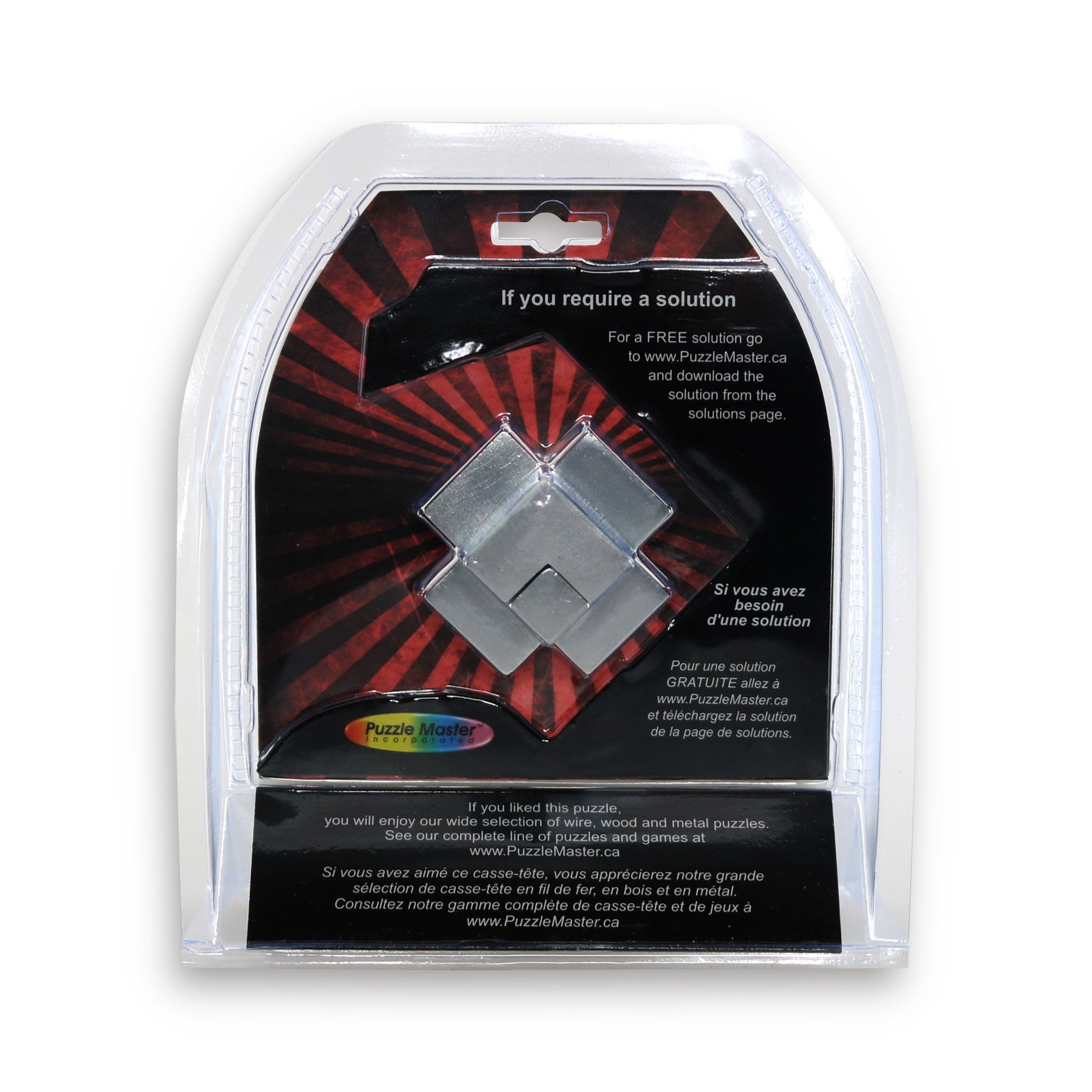 Fortress Aluminum Metal Puzzle, Brain Teaser, Game, Mechanical Puzzle ...