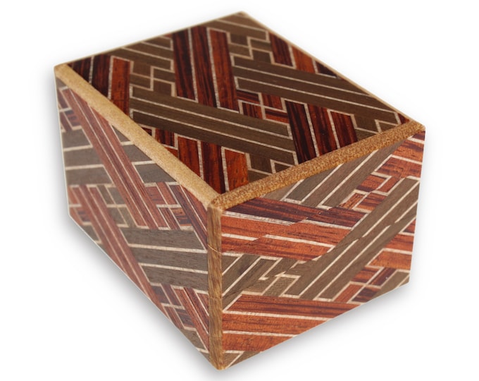 Japanese Puzzle Box 2 Sun 10 Step Saya 2 Color Wood Puzzle Box, Wooden ...