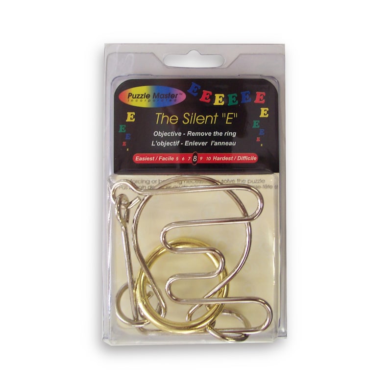 The Silent E Wire Puzzle Brain Teaser Game Mechanical - Etsy
