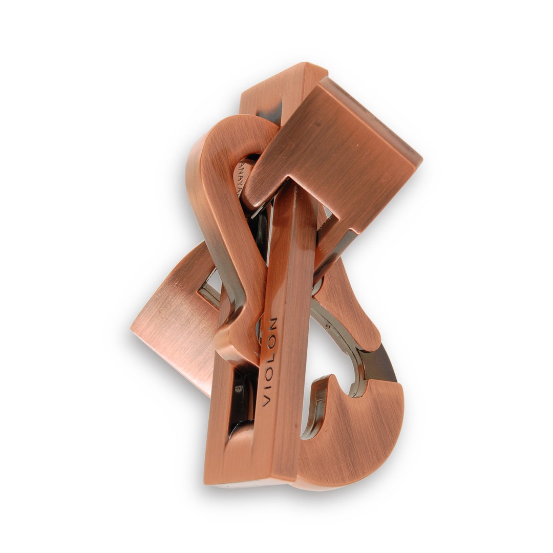 Cast Violon Metal Puzzle, Hanayama, Brain Teaser, Mechanical Puzzle, IQ ...