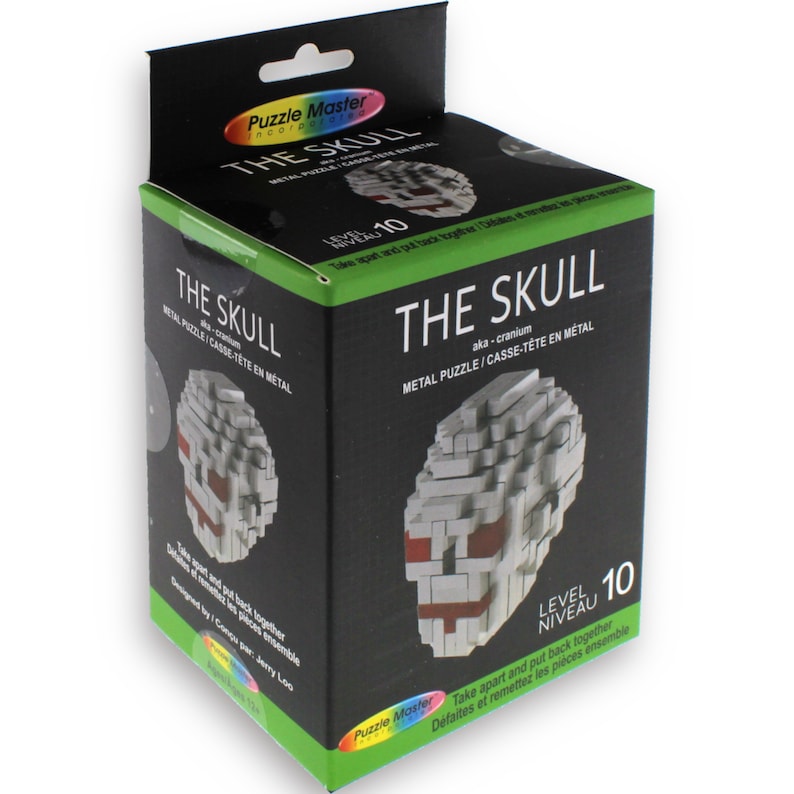 The Skull (aka Cranium) Metal Puzzle, Brain Teaser, Game, Mechanical ...