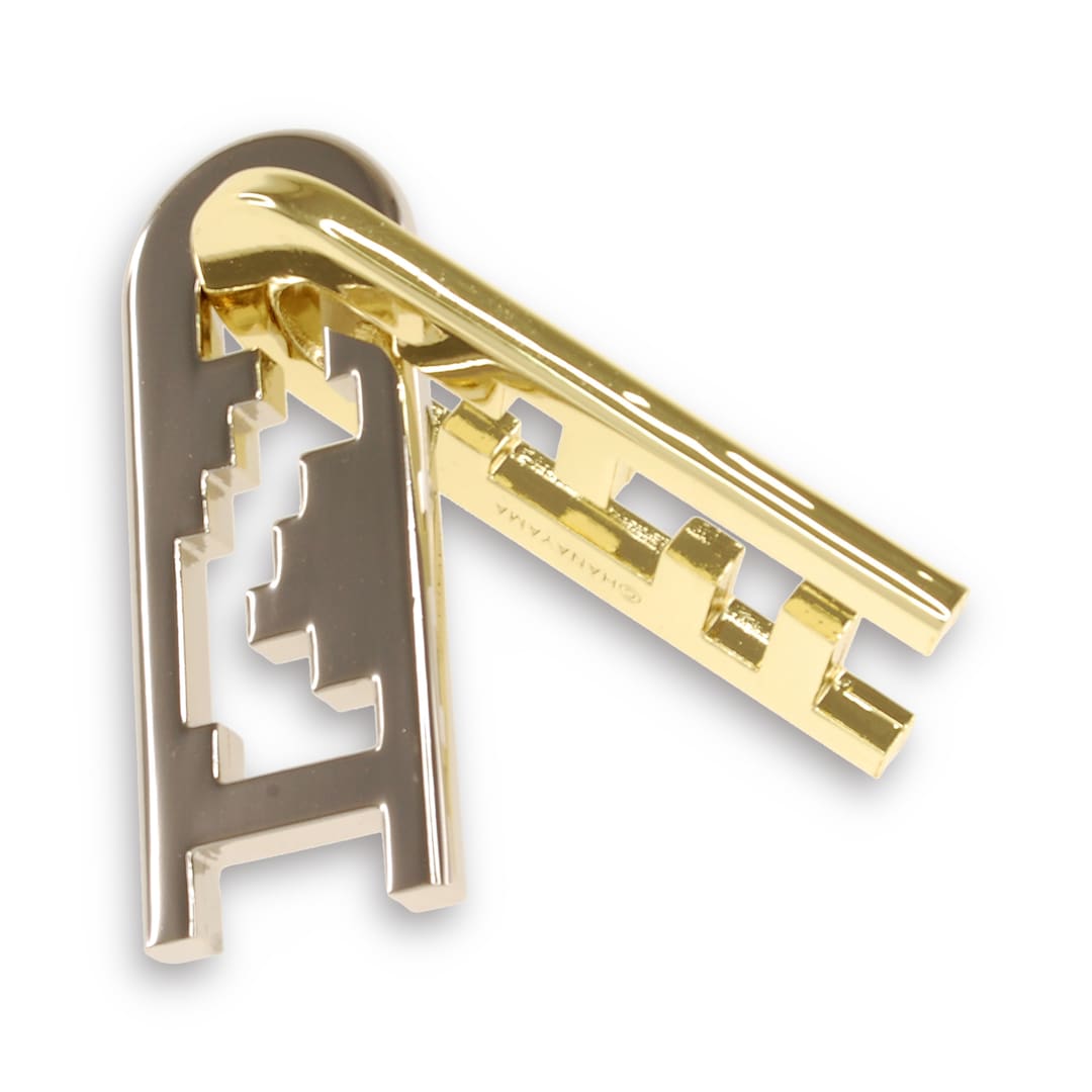 Cast Keyhole Metal Puzzle, Hanayama, Brain Teaser, Mechanical Puzzle ...