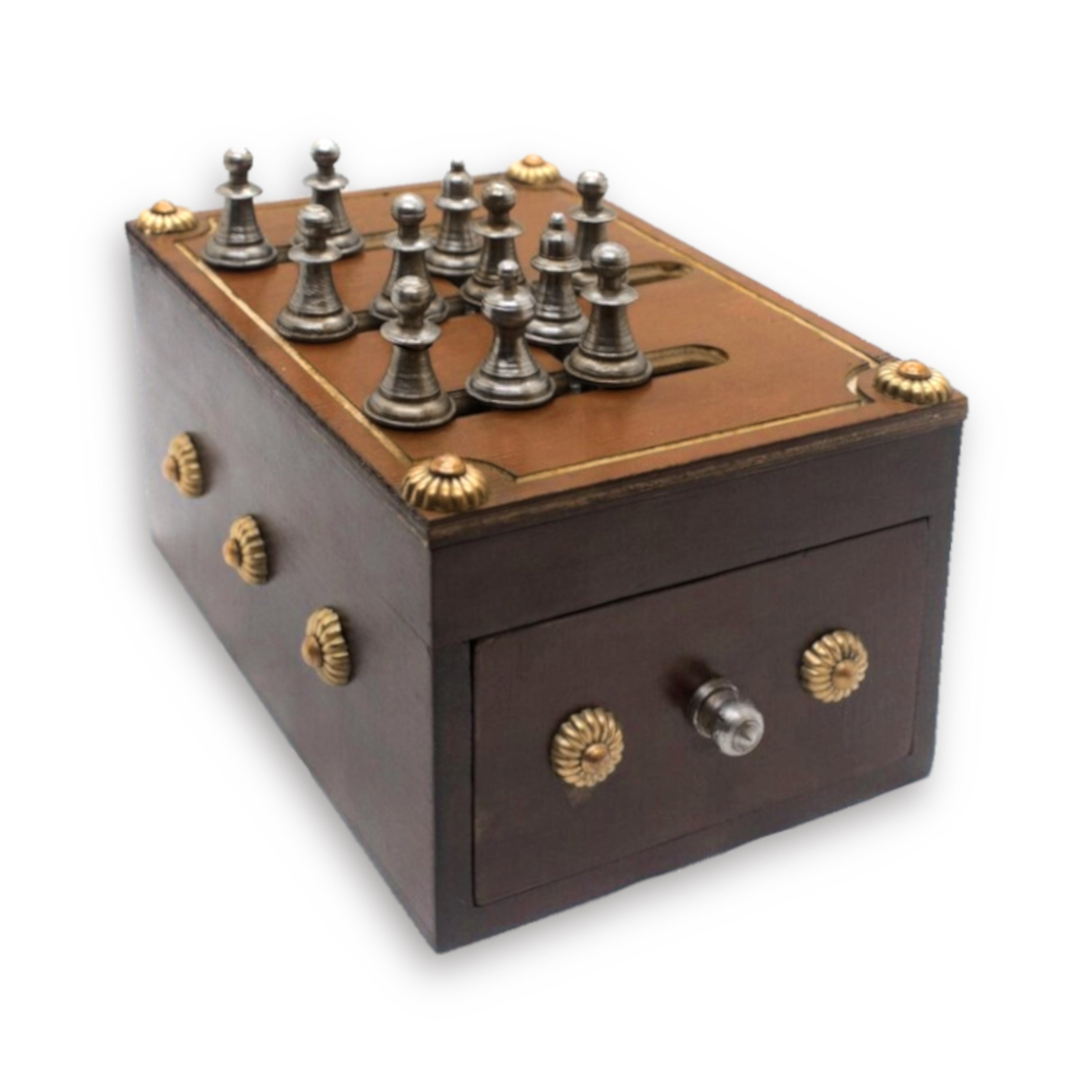 Chess Box (schachbox) Wood Puzzle, Jean Claude Constantin Wooden, Brain ...