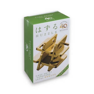 Hanayama Cast Shift Gold Metal Brain Teaser Puzzle, Huzzle 40th ...