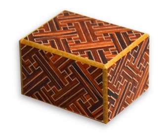 Japanese Puzzle Box Goblet Secret - Kirichigae Wood Puzzle Box, Wooden ...