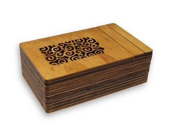 Puzzle Box Maze Big / Russian Puzzle / Maze Puzzle / 3 Stage Puzzle ...