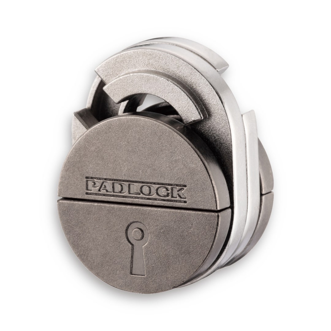 Cast Padlock Metal Puzzle, Hanayama, Brain Teaser, Mechanical Puzzle ...
