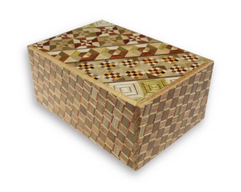 Japanese Puzzle Box 2 Sun 10 Step Kagome, Wood Puzzle Box, Wooden Brain ...