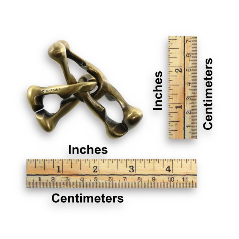 Cast Trinity Metal Puzzle, Hanayama, Brain Teaser, Mechanical Puzzle ...